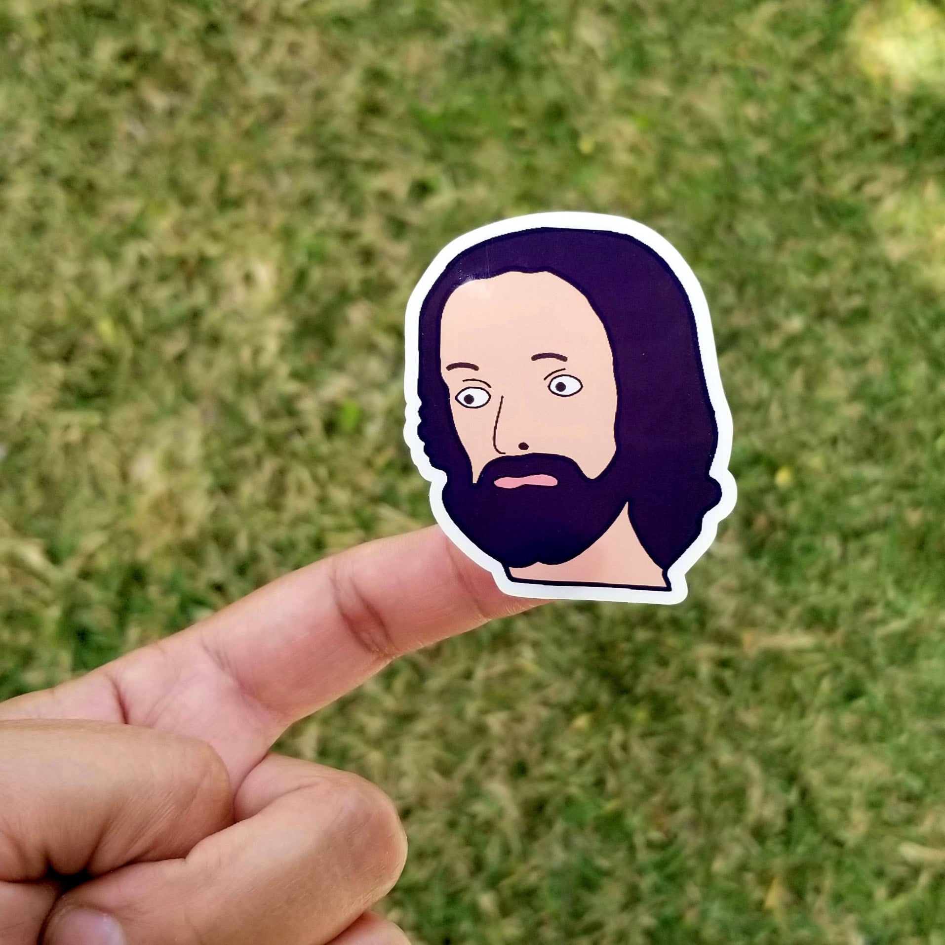 Jesus Shocked Sticker | Hug Hug Kiss Kiss